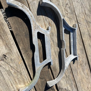 Vintage Cast Iron Bench Parts - Etsy