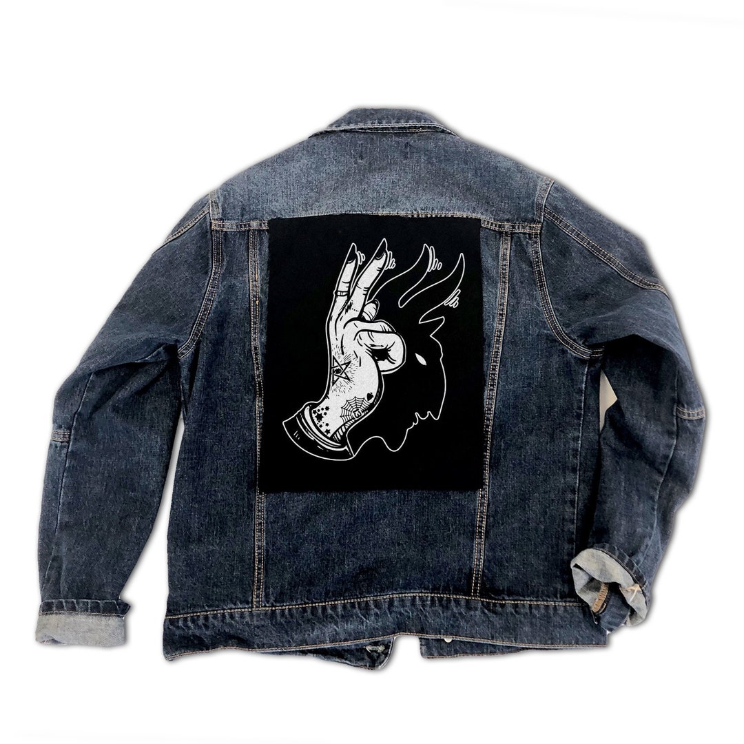 Shadow Back Patch, Punk, Patches, Sew on Patch, Punk Accessories, Punk ...