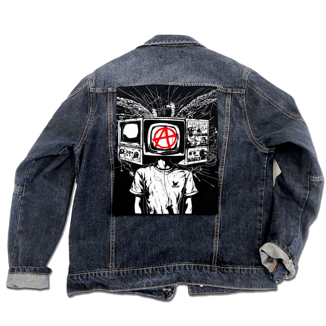Anarchy Back Patch, Punk Patches, Punk Patch, Sew on Patch, Patches for ...