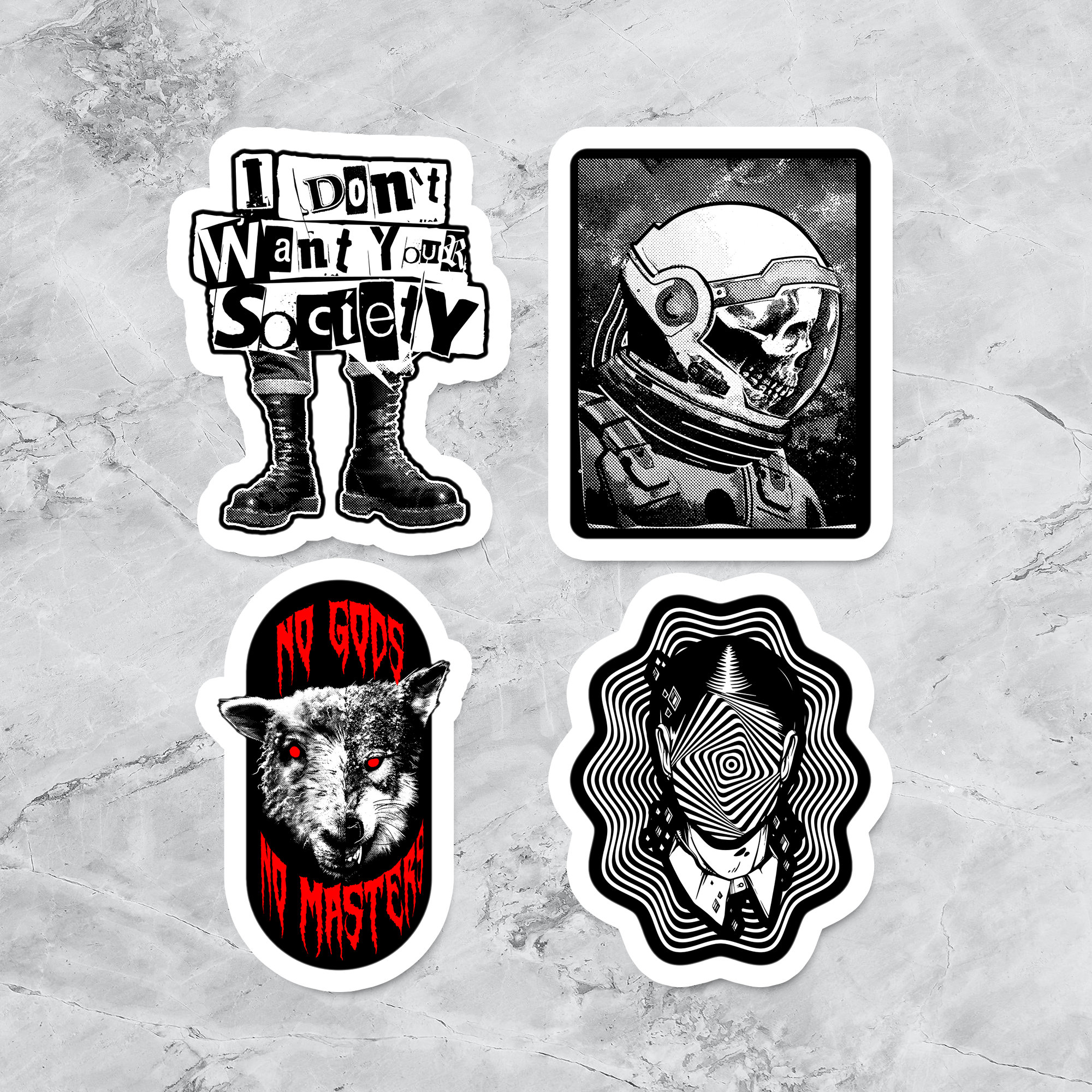 Grunge stickers store