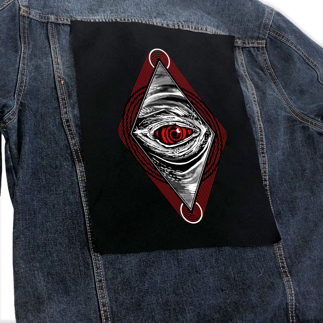 Eye of Abyss Back Patch, Punk, Patches, Sew on Patch, Punk Accessories ...