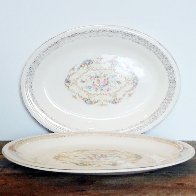 Edwin M Knowles Platter - Etsy