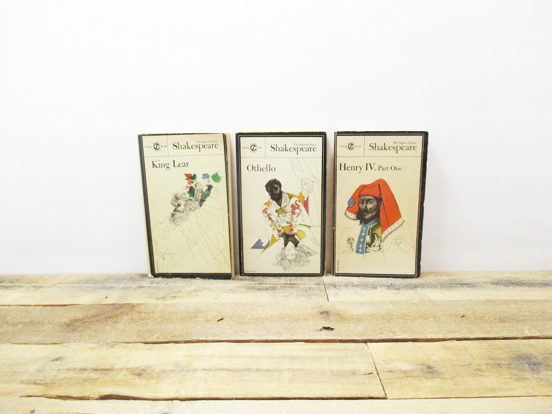Set of Three 1960's Shakespeare Plays Published by Signet. Vintage ...