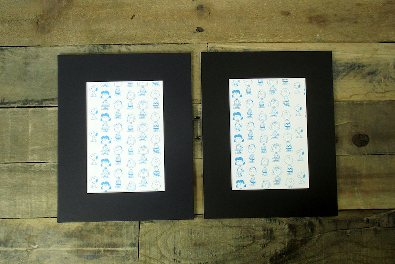 TWO Vintage Peanuts Prints - Featuring Charlie Brown, Snoopy and Gang ...