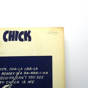 1945 Choir / Children's Song Sheet Music - Chickery Chick by Sylvia Dee ...
