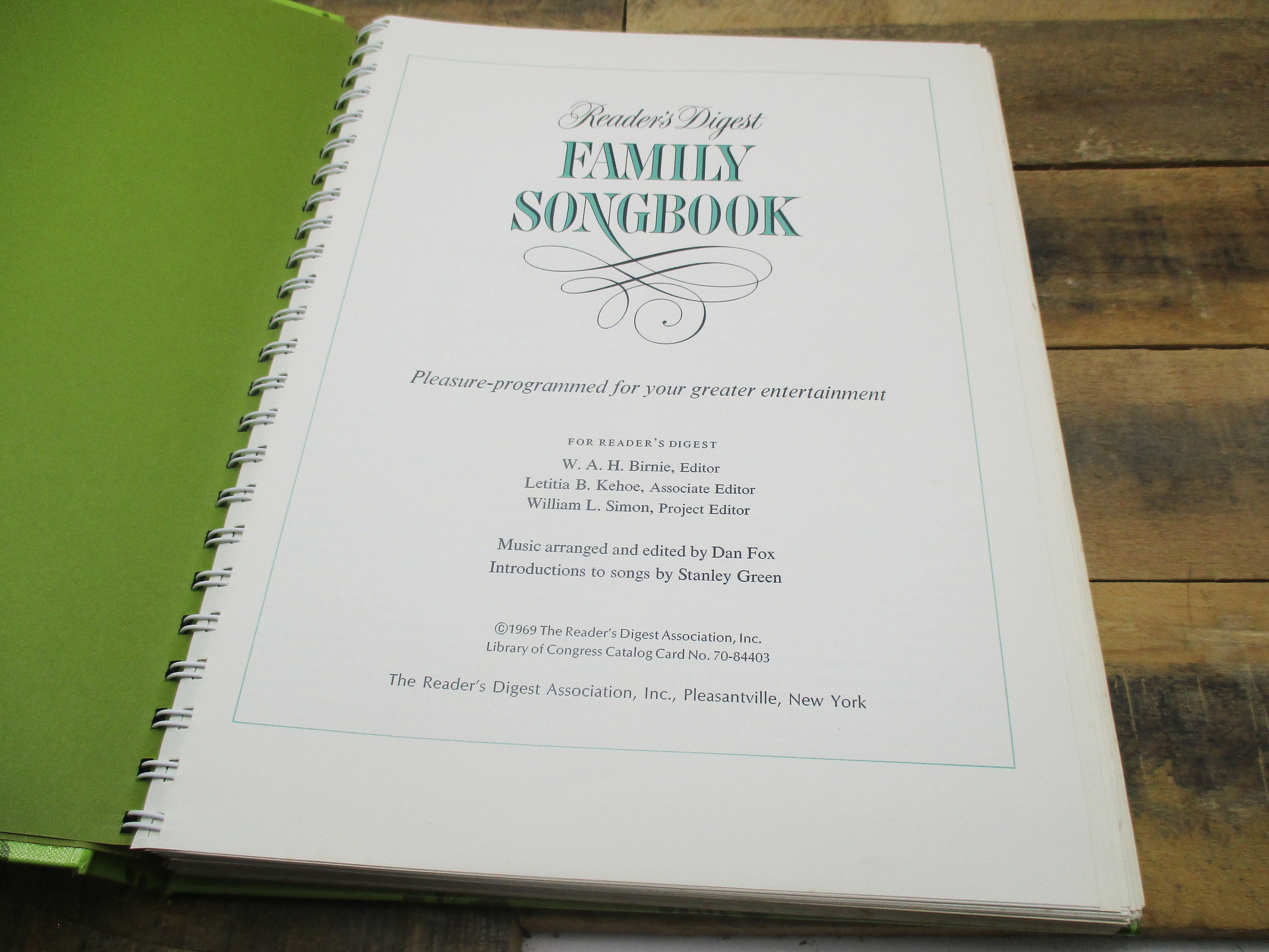 1969 Reader's Digest 'family Songbook'. Large Songbook With 124 Family ...
