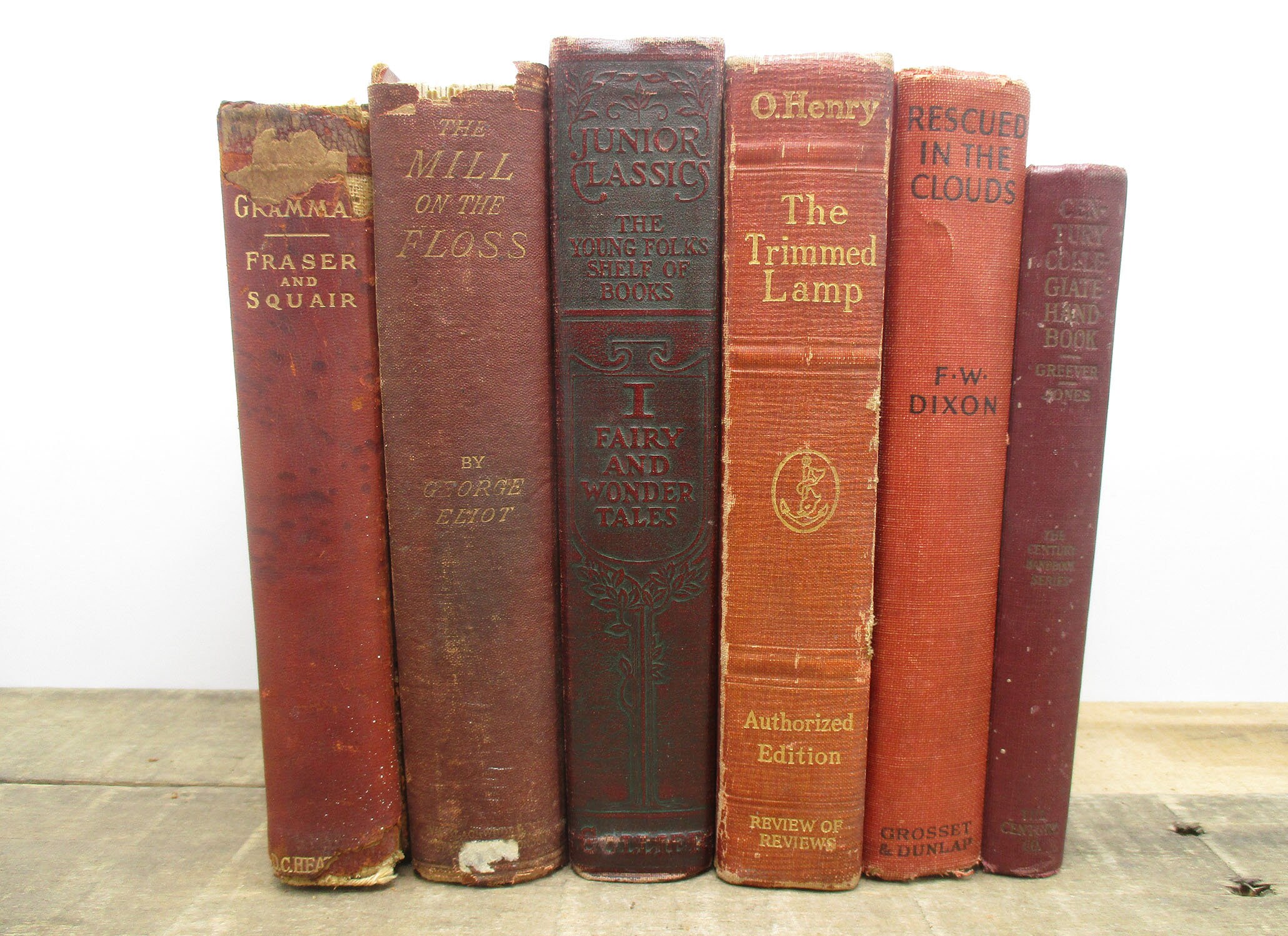 Curated Set of Antique Red Books. Perfect Red Decorative Books - Etsy