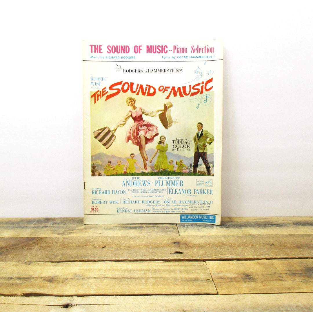 1960 Movie / Soundtrack Sheet Music the Sound of Music Piano Selection ...