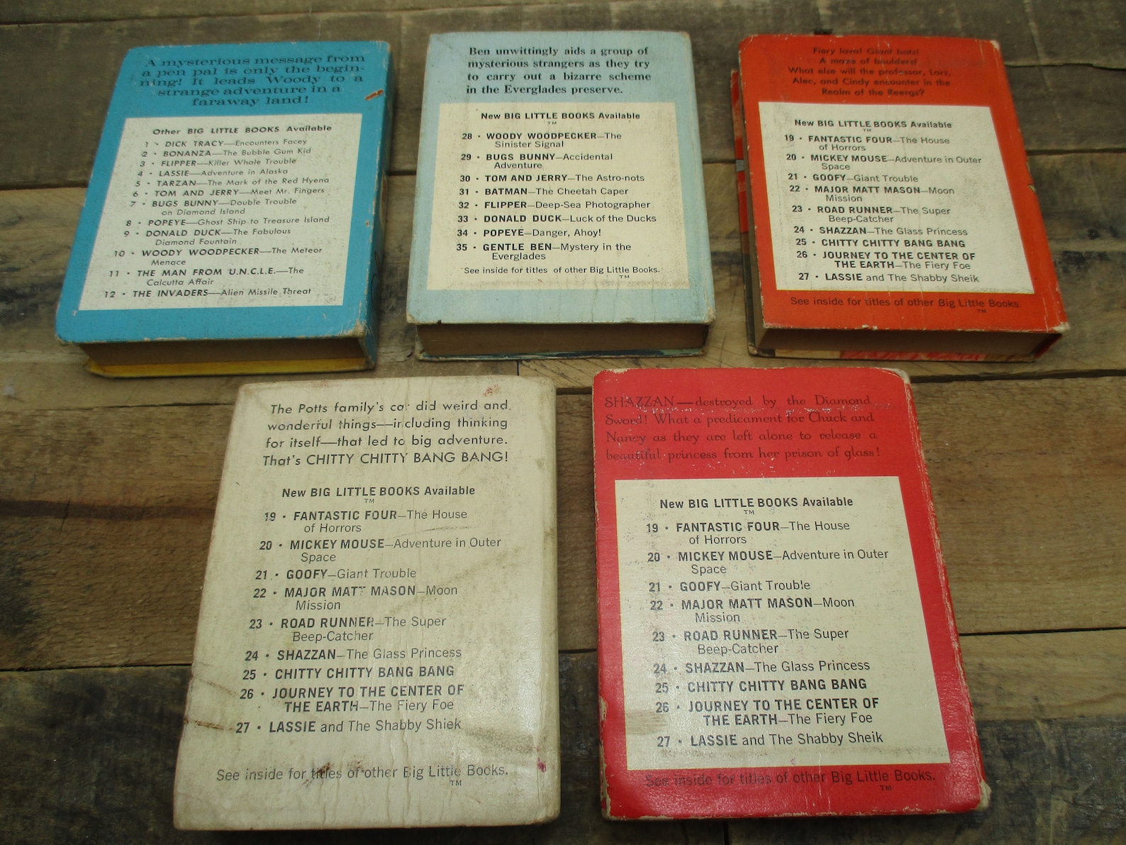 Lot of FIVE Little Big Books 5 Mini Books From the 1960s and - Etsy