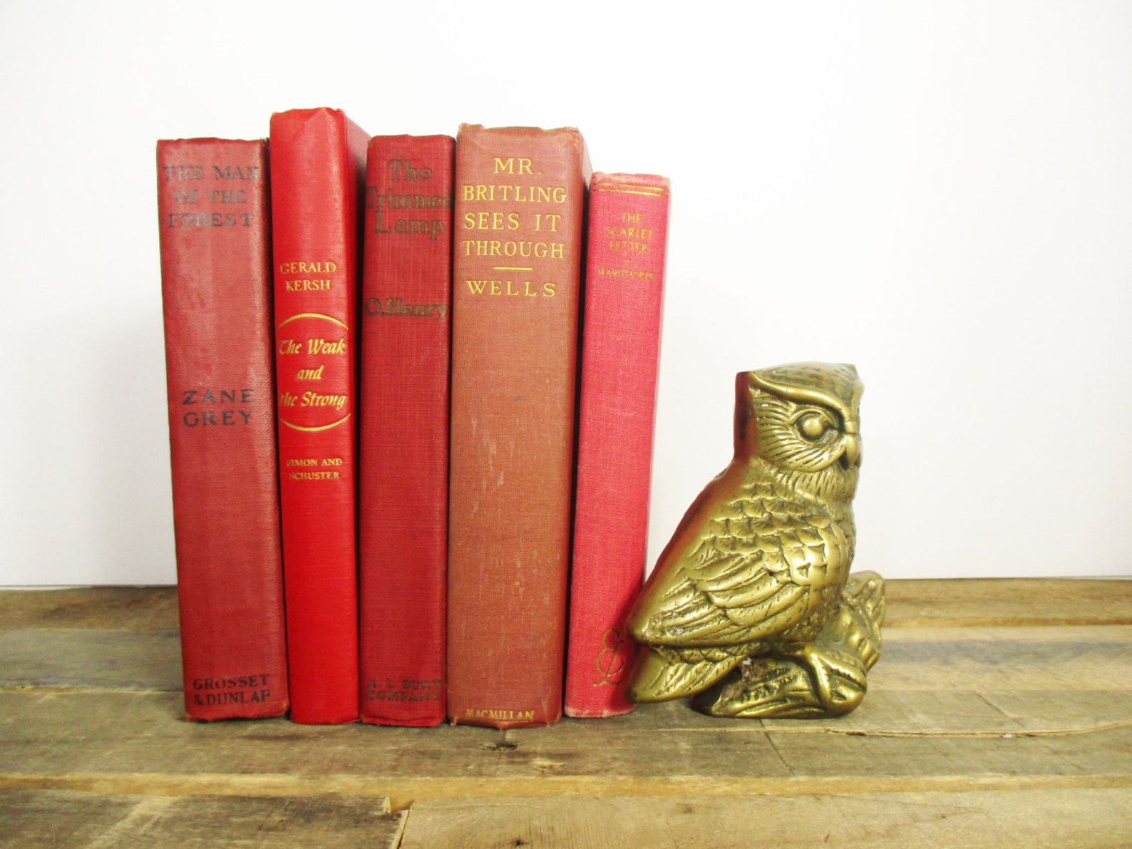 Curated Set of Antique Red Books. Perfect Red Decorative Books - Etsy