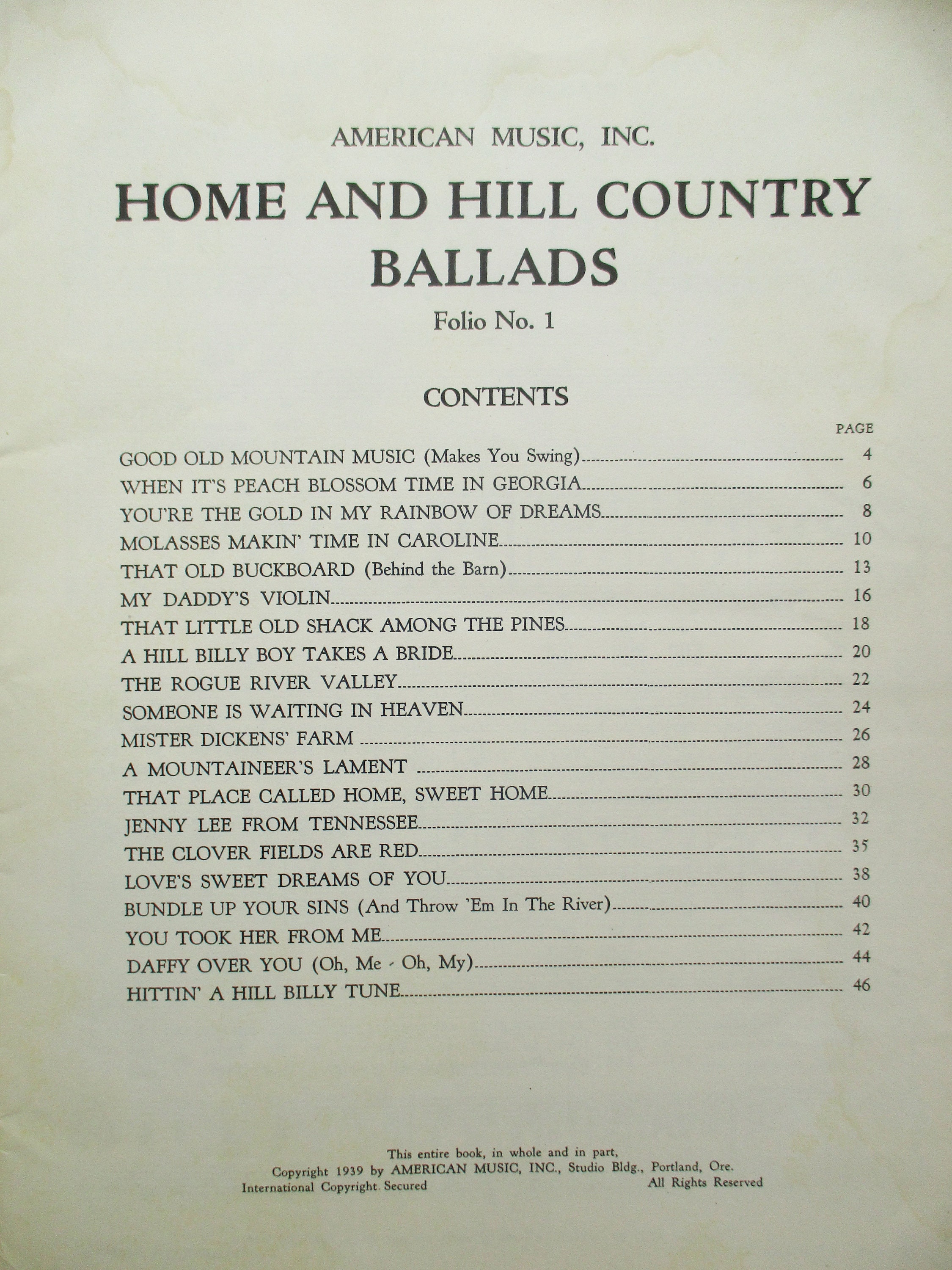 RARE 1930s Country Music Sheet Music 20 New Ballads from the | Etsy