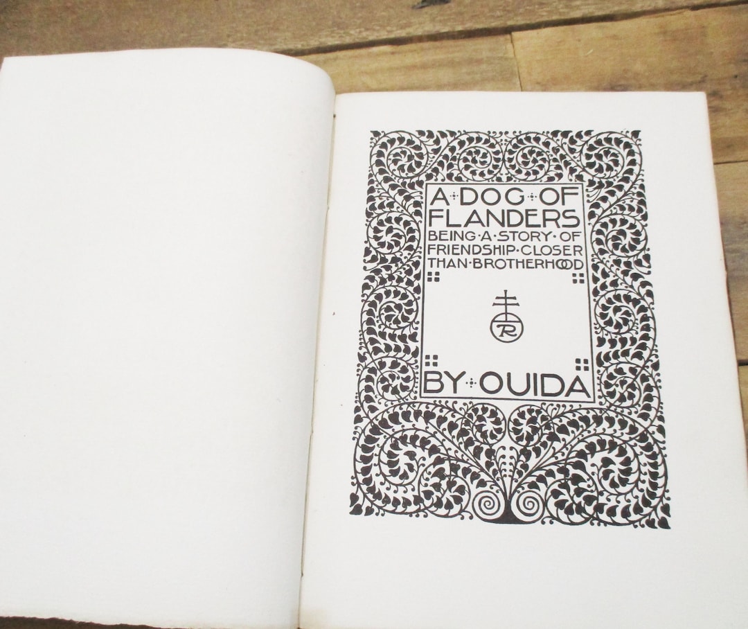 1906 - A Dog of Flanders by Ouida - Roycroft Shop Edition, EL Hubbard ...