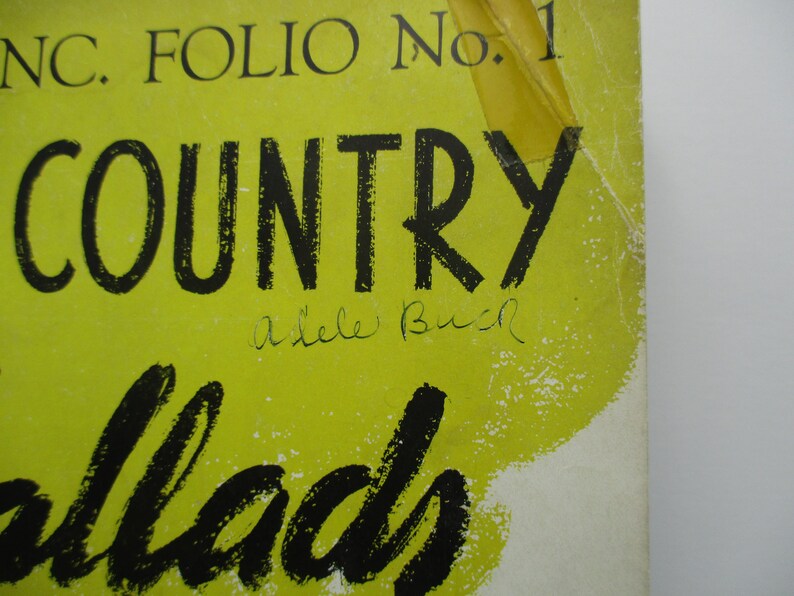 RARE 1930s Country Music Sheet Music 20 New Ballads From the - Etsy
