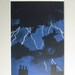 1970's Minimalist Storm Print. Picture of a Stormy Day / Lightening ...