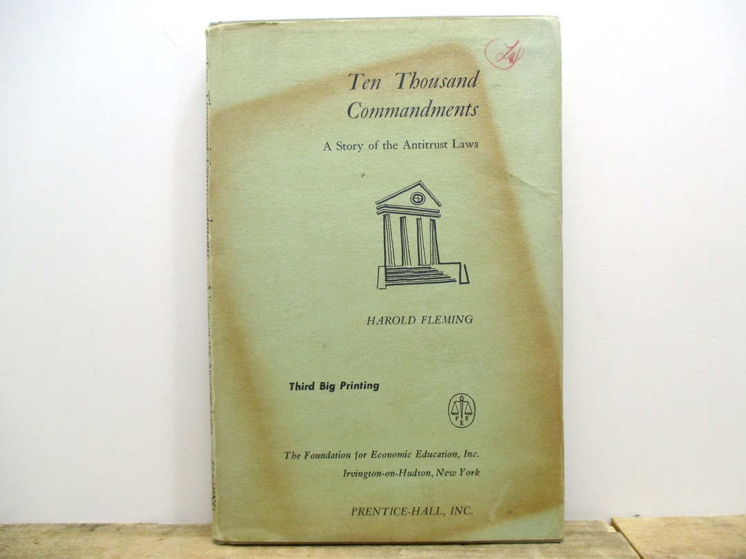 Rare Legal Book From the 1950s - "ten Thousand Commandments: A Story of ...