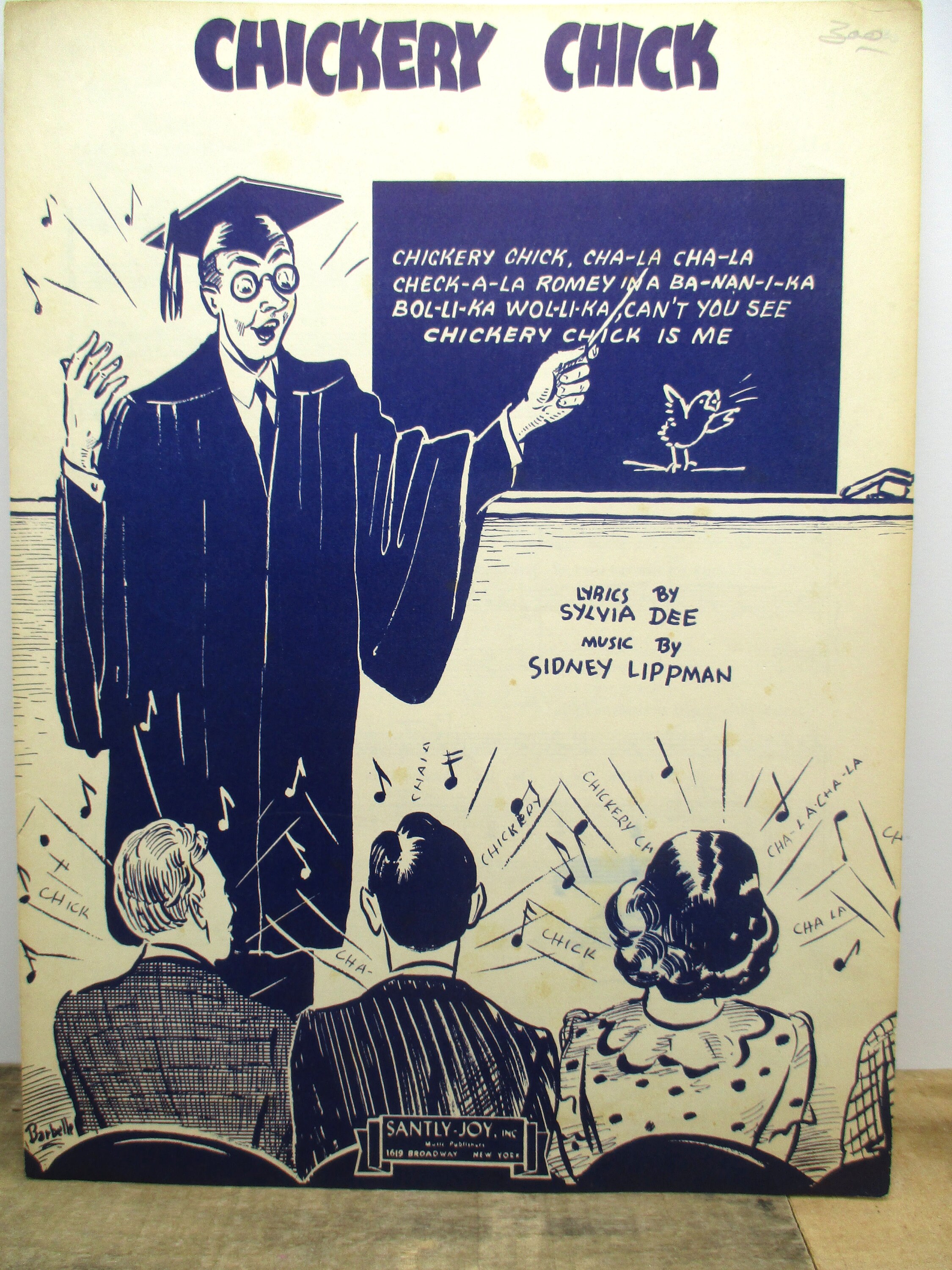 1945 Choir / Children's Song Sheet Music Chickery Chick by Sylvia Dee ...