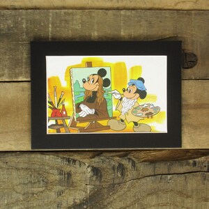 Vintage Disney Mickey Mouse and Minnie Mouse Print, Featuring Mickey ...