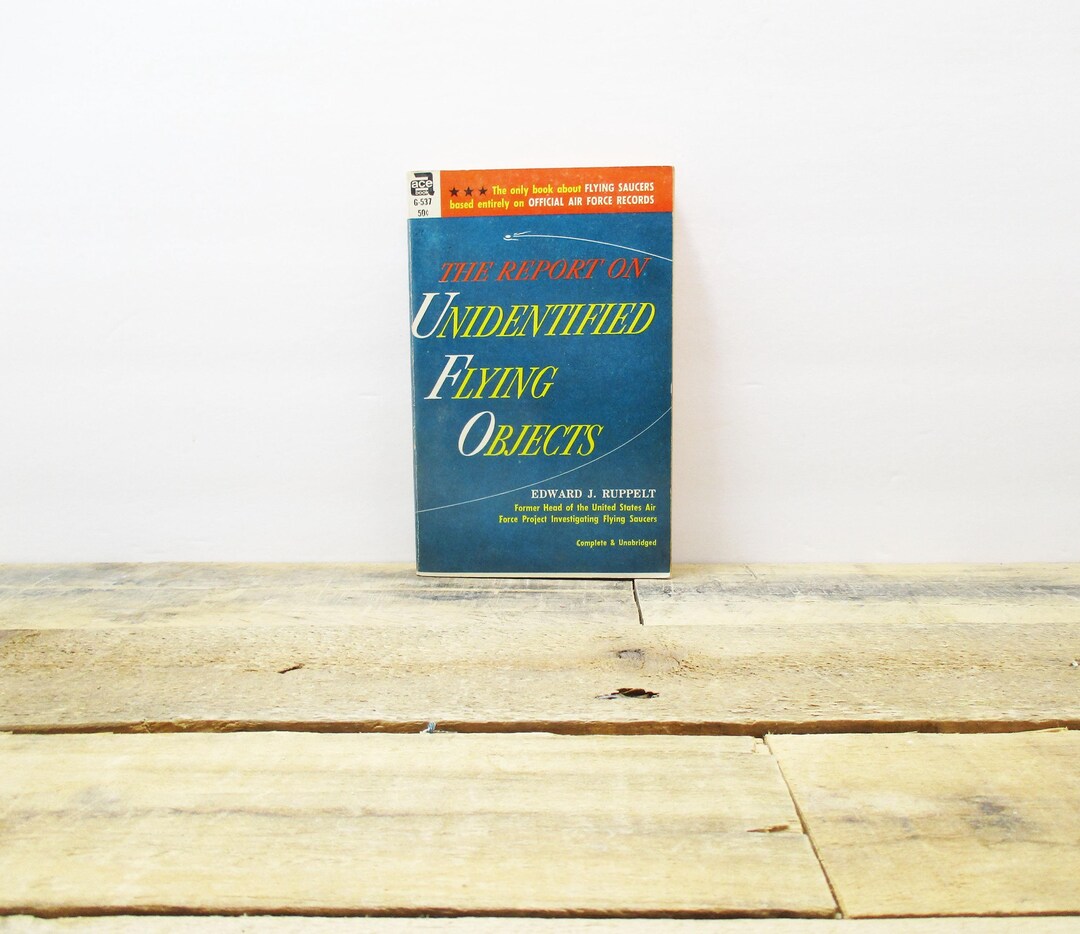 1950s UFO Book - "the Report on Unidentified Flying Objects" by Edward ...