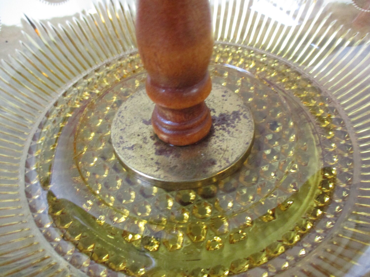 Mid Century Vintage Two Tier Snack Tray / Bowl With Decorative - Etsy