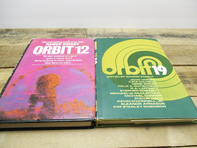 Set of TWO 1970's, 'orbit' Science Fiction Anthologies Orbit 12 and ...