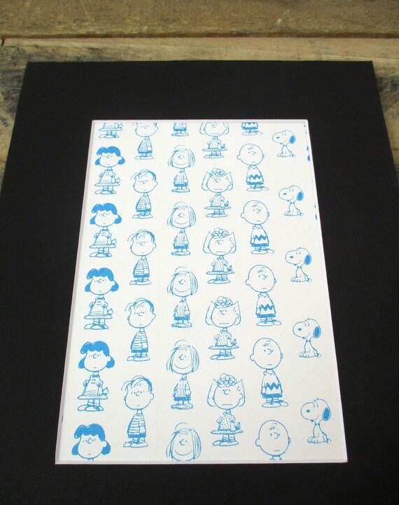 TWO Vintage Peanuts Prints Featuring Charlie Brown Snoopy | Etsy
