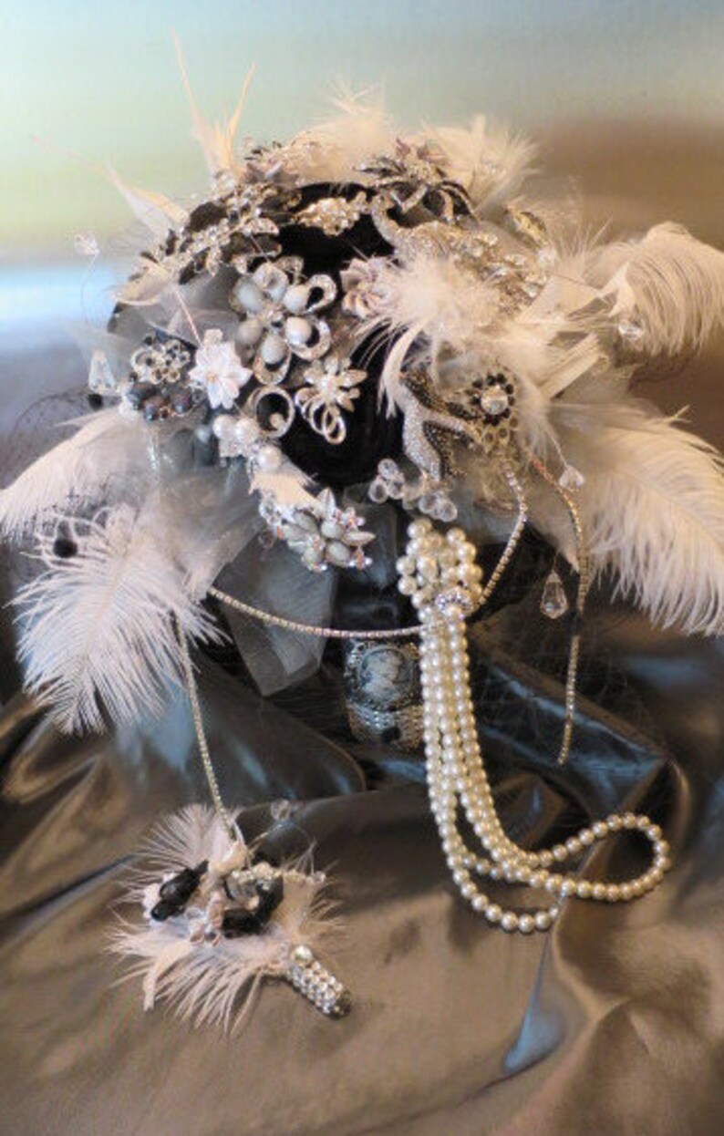 Hollywood Glamour Brooch Boutonniere Grooms Bout Prom Bout - Etsy