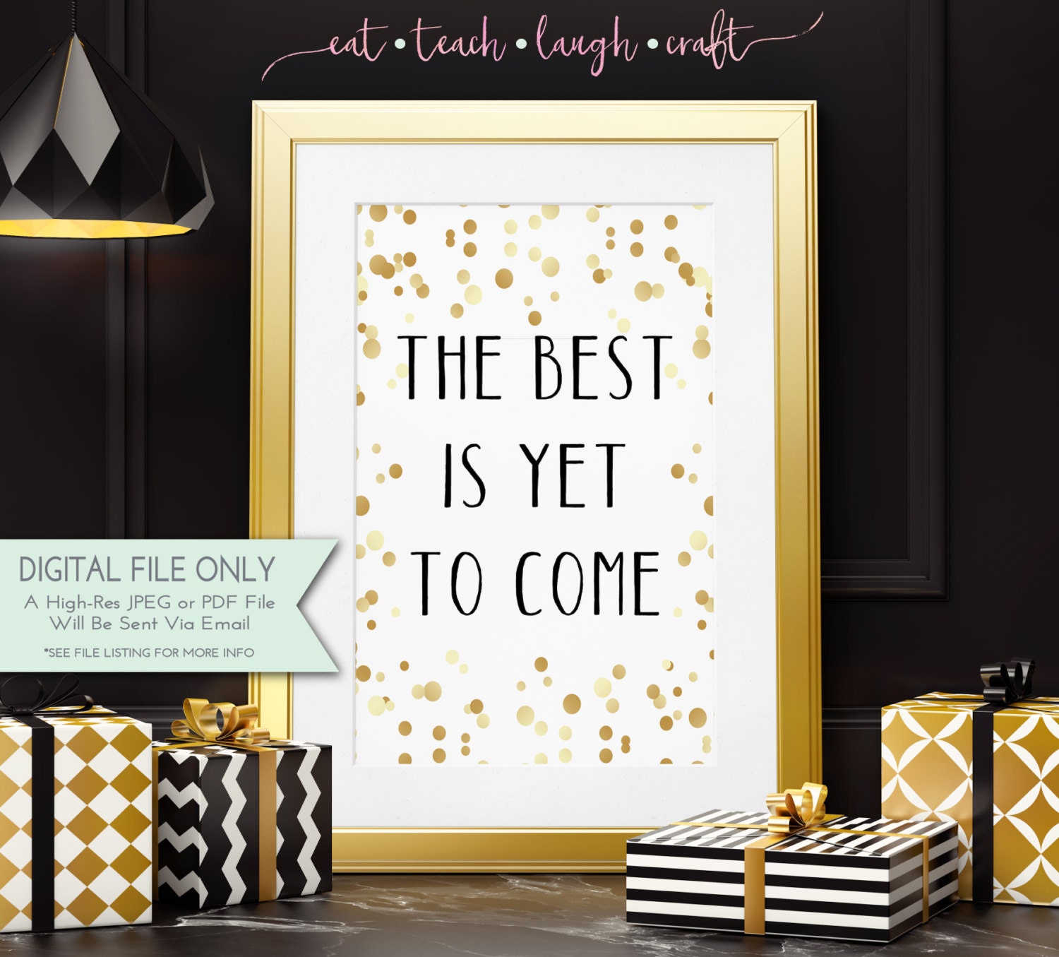 The Best Is Yet To Come DIY Printable Sign New Year's | Etsy