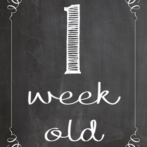 15 Printable Baby Milestone Chalkboard Signs - First Year Baby Signs ...