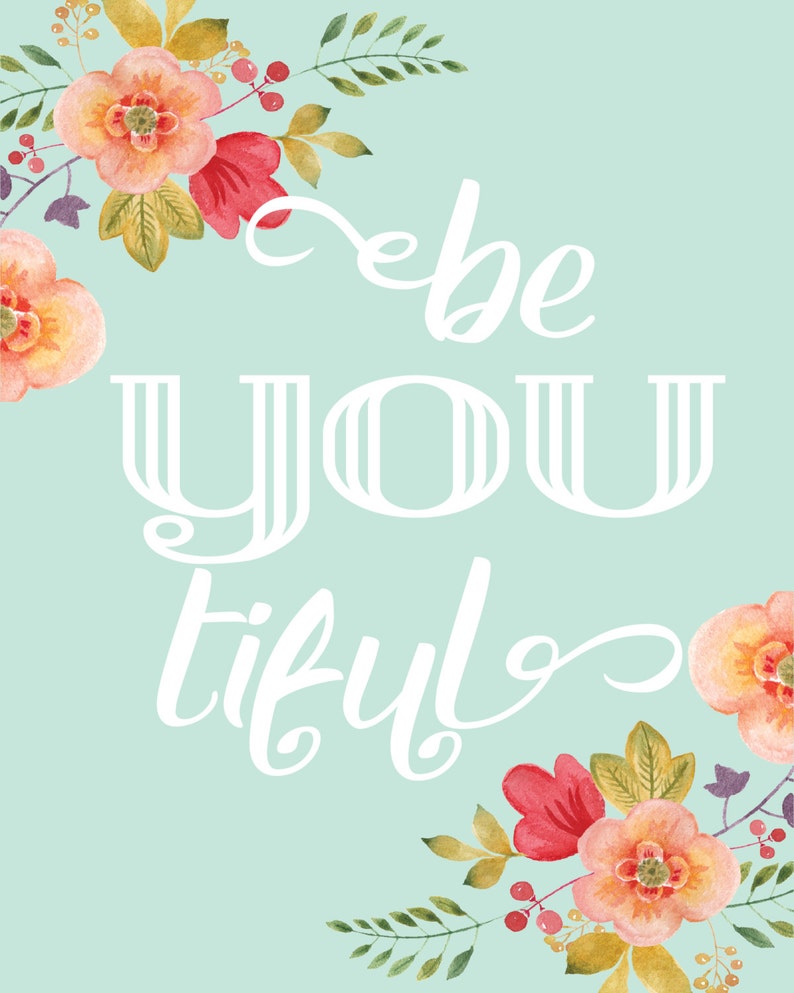 Beyoutiful Printable Quote Inspirational Quote - Etsy