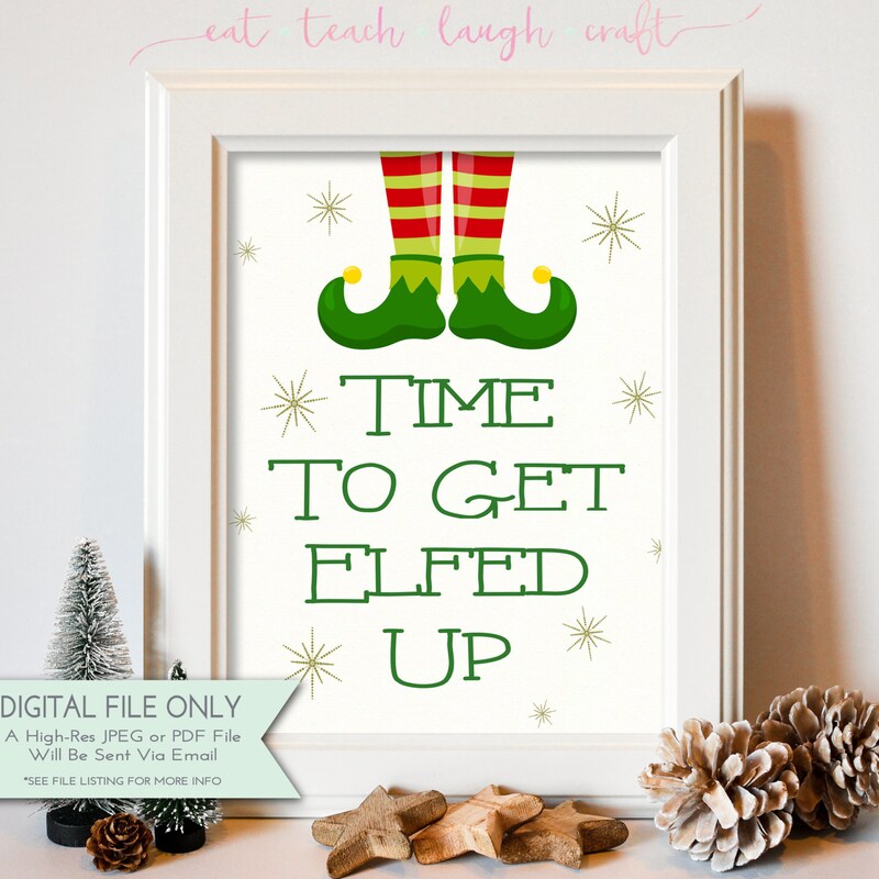 Elves Only Sign - Etsy