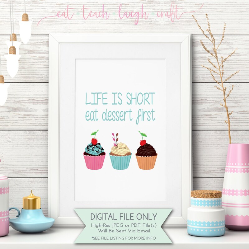 Eat Dessert First - Etsy