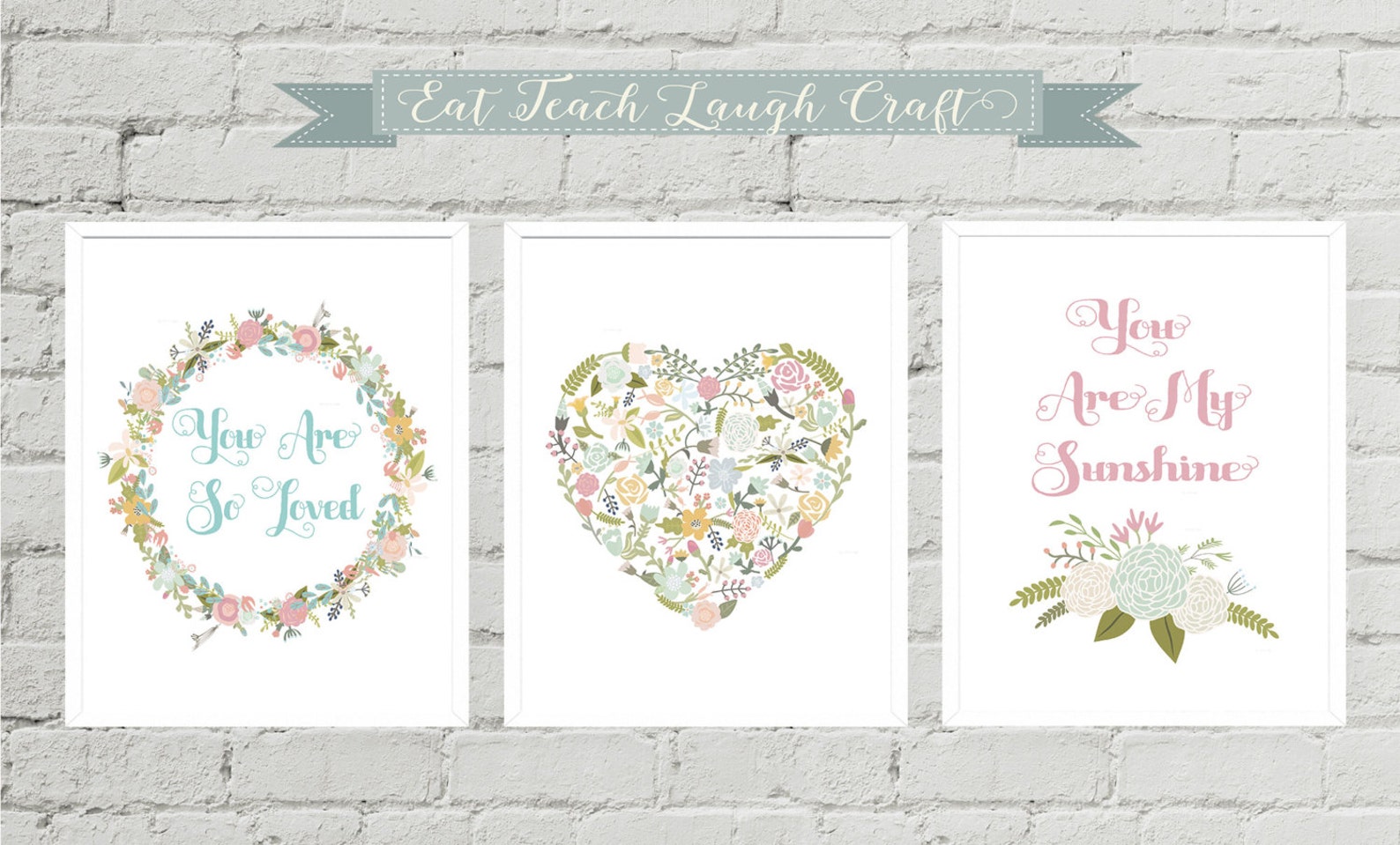 Nursery Wall Art Collection You Are so Loved You Are My - Etsy