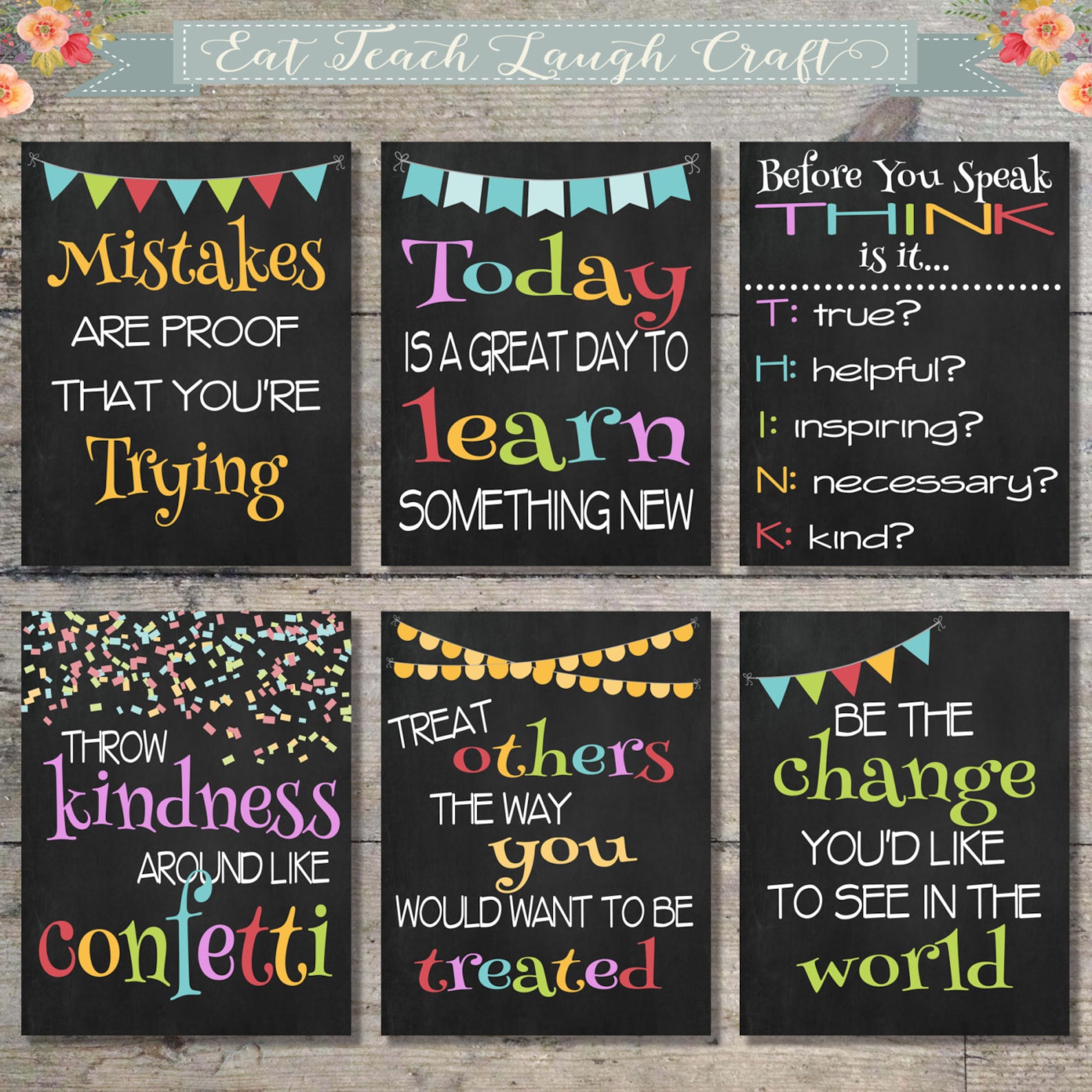 Be the Change You'd Like to See in the World Classroom - Etsy