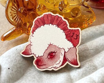 USPS Wood Pin, Cottagecore Wood Pin, Stamp Pin, Wood Accessories ...