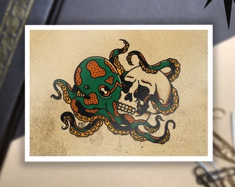 Traditional Octopus Tattoo
