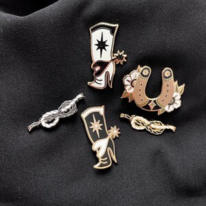 Cowboy Boot Enamel Pin, Cowgirl Boot Enamel Pin, Western Pin, Bag ...
