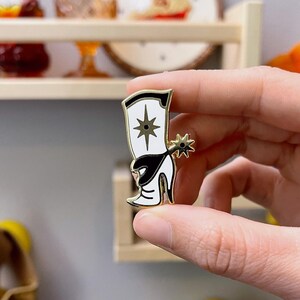 Cowboy Boot Enamel Pin, Cowgirl Boot Enamel Pin, Western Pin, Bag ...
