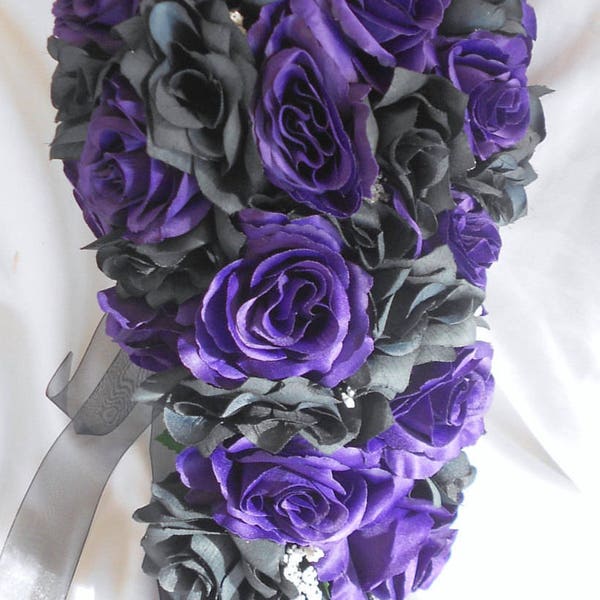 Purple Bride Bouquet - Etsy Purple Bride Bouquet - Etsy