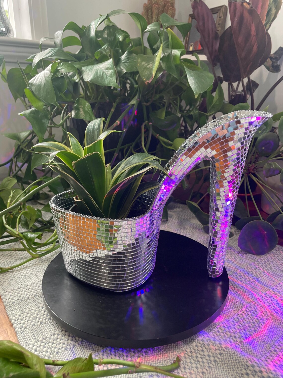Disco High Heeled Shoe Planter Pot - Etsy