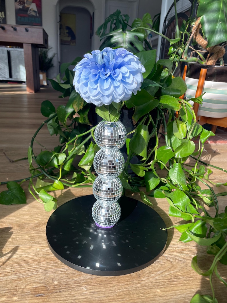 Disco Ball Flower Vase - Etsy