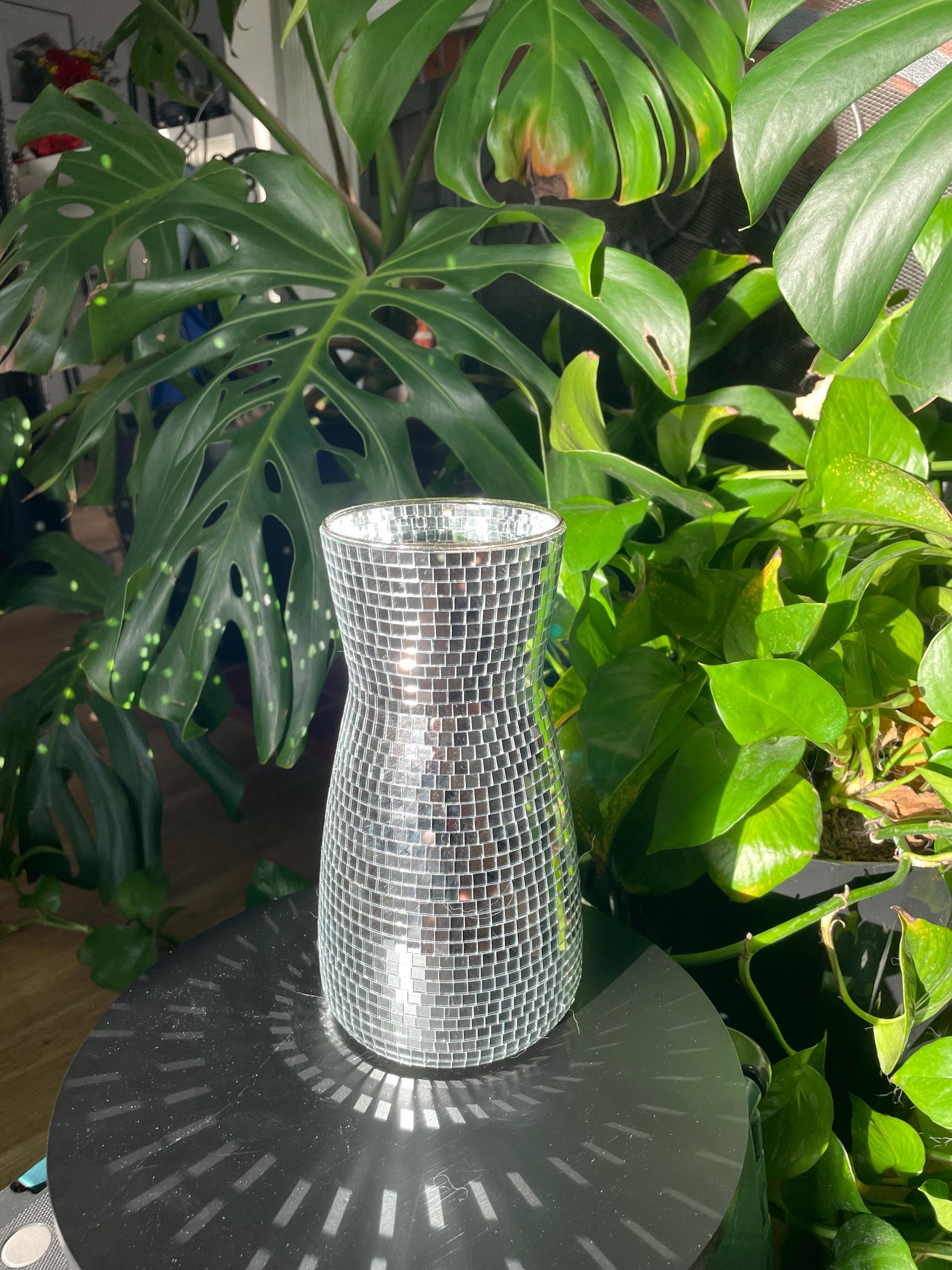 Disco Flower Vase - Hourglass Shape - Etsy