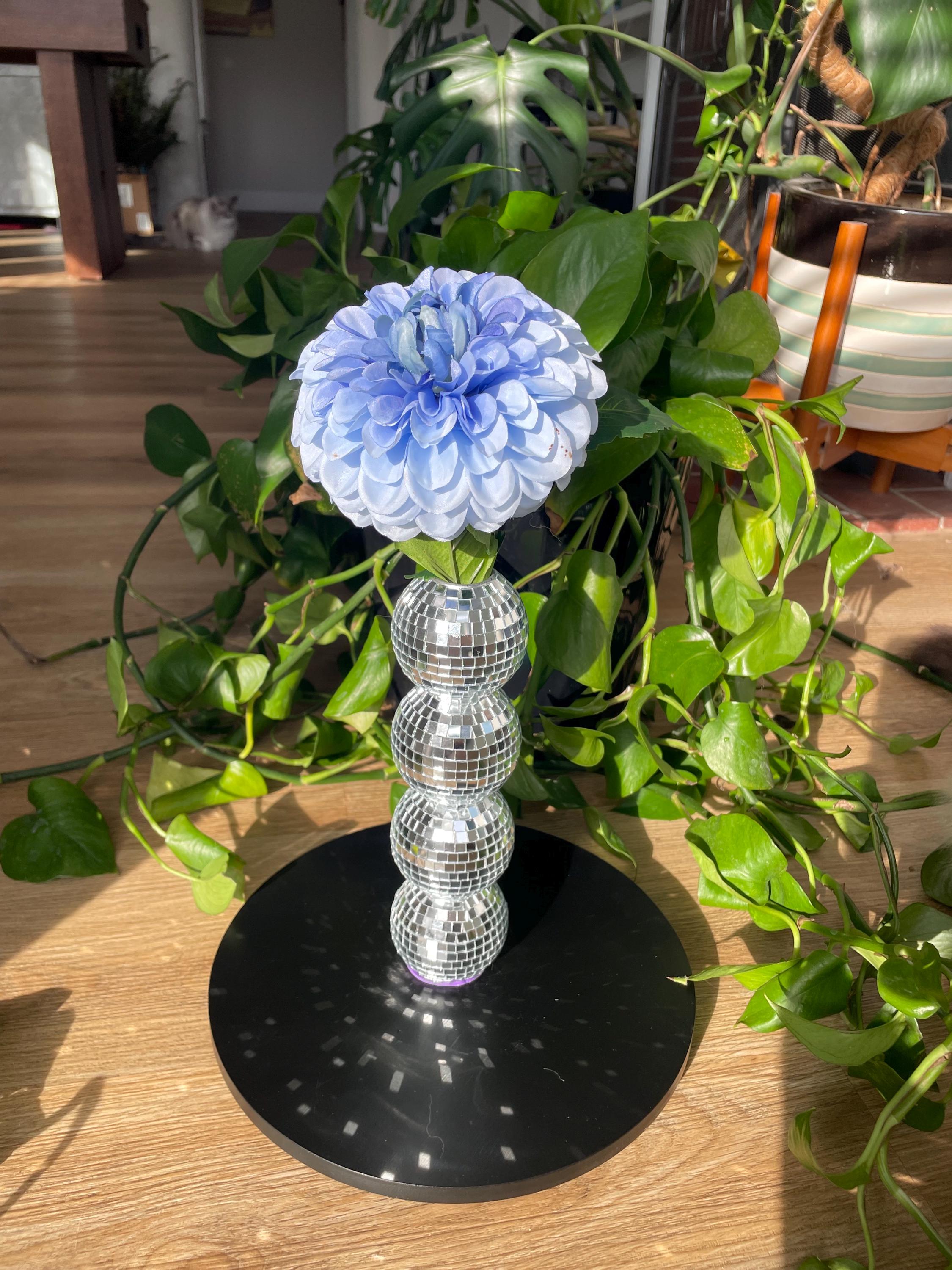 Disco Ball Flower Vase - Etsy