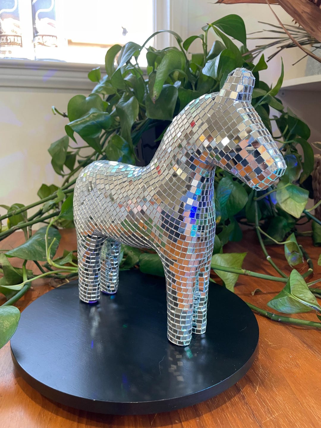 Large Disco Pony Home Accent - Etsy