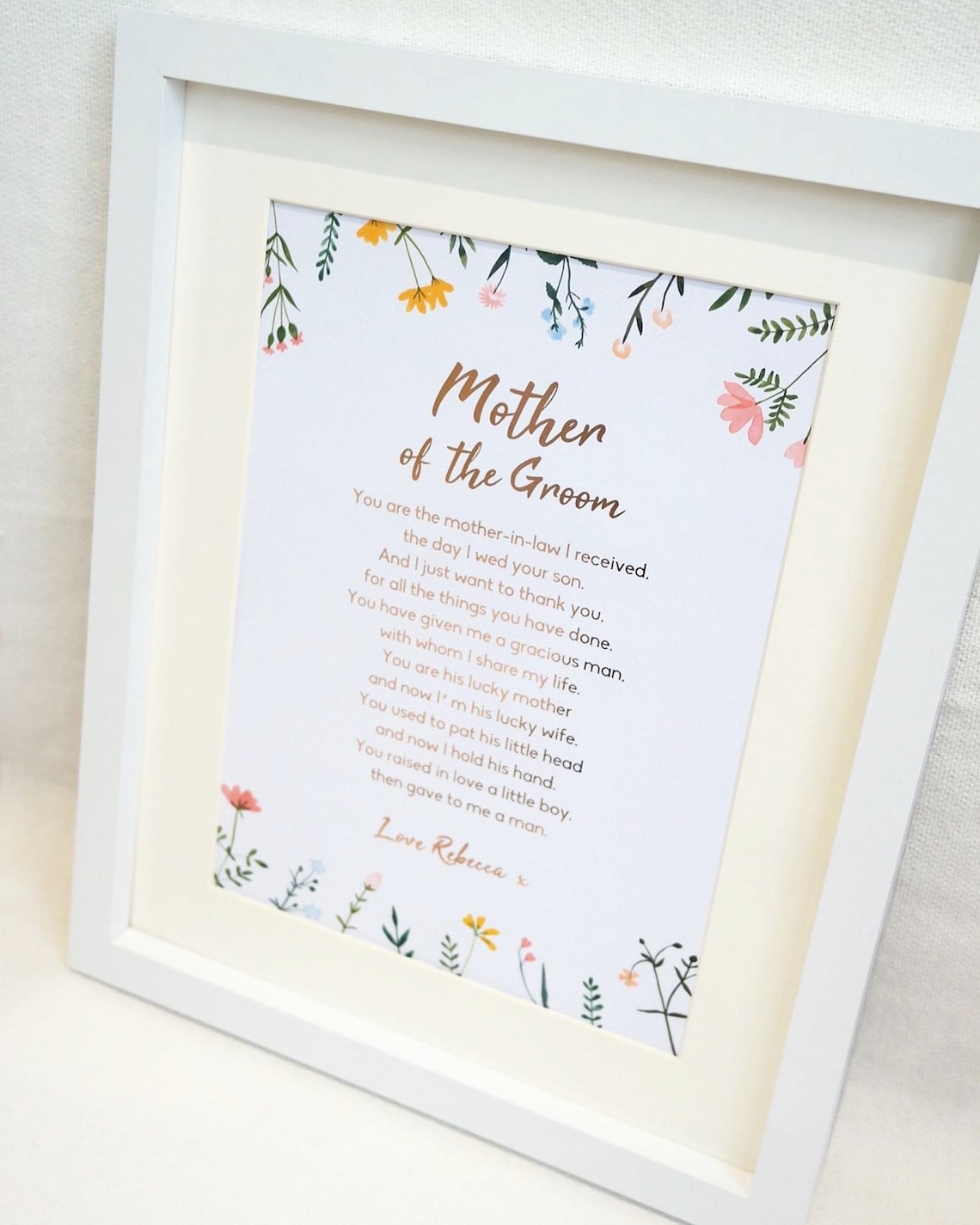 Mother of the Bride Gift, Mother of the Bride Foil Print, Gift for ...