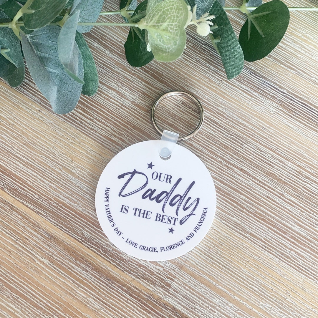 Personalised Fathers Day Gift - Personalised Keyring - Dad Keyring ...
