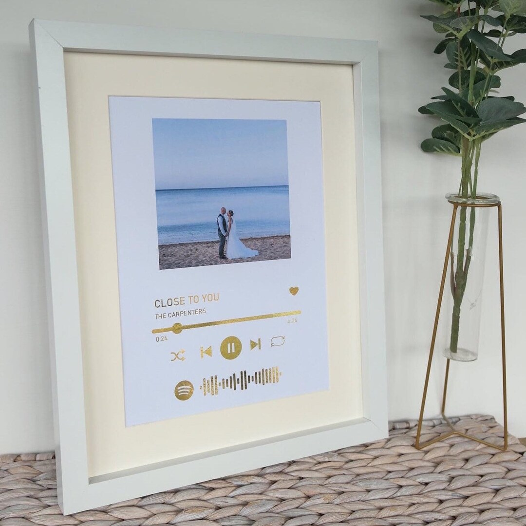 First Wedding Anniversary Gift, Paper Anniversary, Wedding Frame, First ...