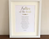 Father of the Bride Gift Father of the Bride Foil Print - Etsy