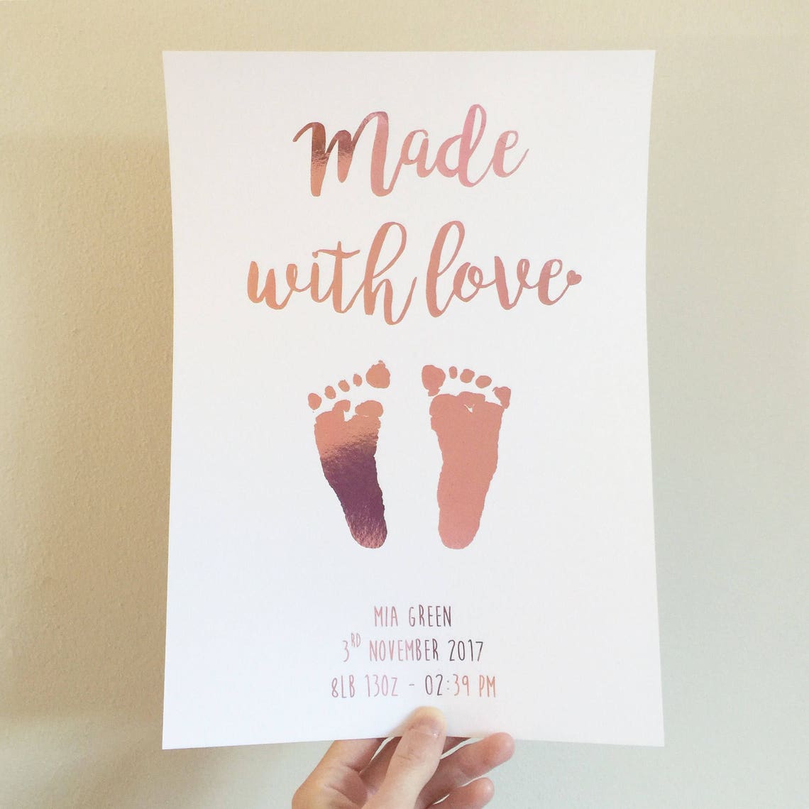 New Baby Footprint Print - Baby Handprint/footprint - Footprint ...