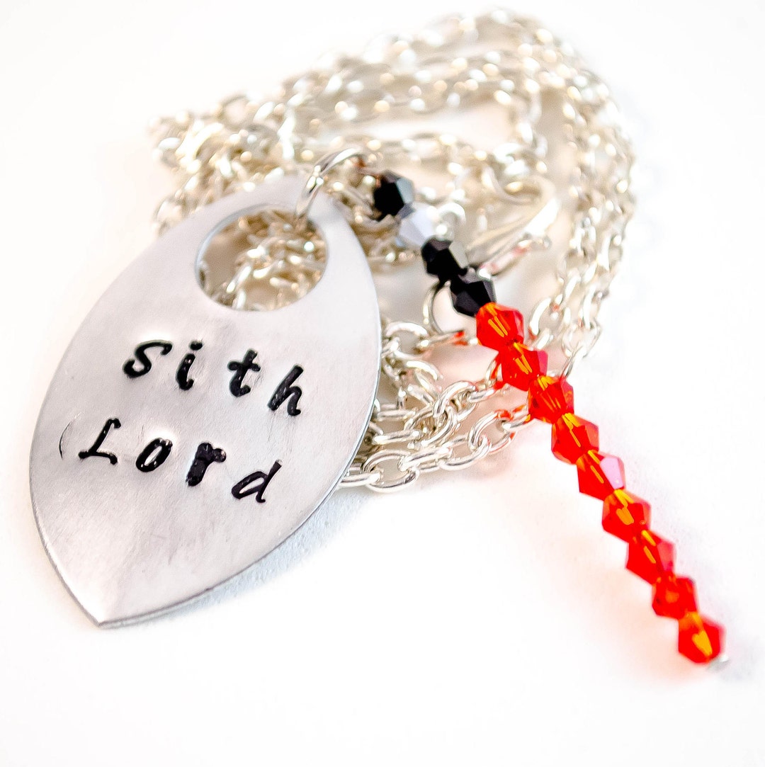 Sith Lord , Star Wars Inspired Quote Necklace, Star Wars Jewelry , Hand ...