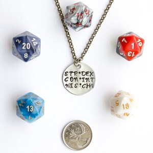 D&D Abilities Jewelry Dex Str Con Int Wis Cha Dnd Dungeons - Etsy Hong Kong